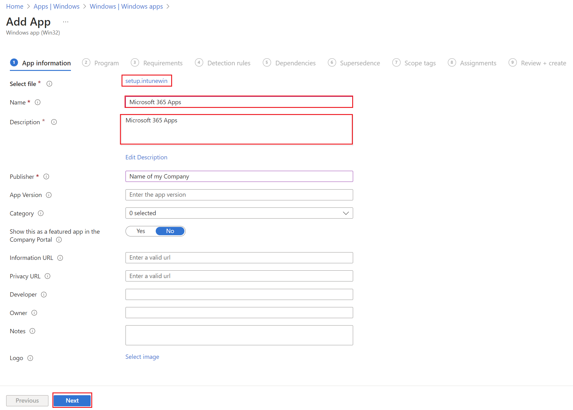 How to create a Win32 App for Microsoft 365 Apps Suite